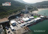 China High Security Sport Event Tents PVC Sidewall And ABS Wall For Yaching Race for sale