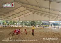 China Self - Cleaning 30m Wide Sport Event Tents Glass Hard Sidewall For Horse Arena for sale