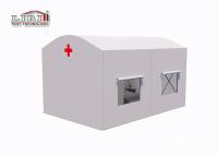 China Movable Emergency Medical Tents With Plain White Sidewalls Permanent for sale