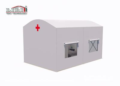 China Movable Emergency Medical Tents With Plain White Sidewalls Permanent for sale