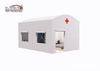 China Movable Emergency Medical Tents With Plain White Sidewalls Permanent for sale