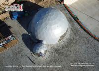 China Geodesic Dome Shaped Tents Connected With Small One For Entrance / Restaurant for sale