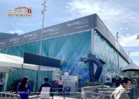 China Removable Double Decker Tents For Show Event , Aluminum Frame And PVC Thermo Roof Cube Marquee Tent for sale