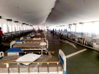 China Outdoor Protect Public Health Emergency Medical Tents Flame Retardant To DIN4102 B1 M2 for sale