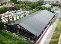 China Large Black Aluminum Event Marquee Tent For Basketball Field Permanent for sale