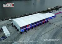 China Luxury Two Storey Tent With Glass Walls For Car Launch Events 20 Years Life Span for sale