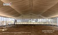 China TFS Curve Marquee Dome Shape Outdoor Exhibition Tents For Wedding / Restaurant / Church for sale
