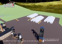China Flame Retardant Coal Industrial Storage Tents With ABS Hard Wall for sale