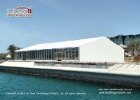 China Glass Wall 5M Semi Permanent Building Tents For Wedding Events for sale