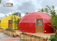 China Resort Hotel 7x4.8m Geodesic Ellipsoid Glamping Tent for sale