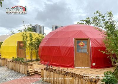 China Resort Hotel 7x4.8m Geodesic Ellipsoid Glamping Tent for sale