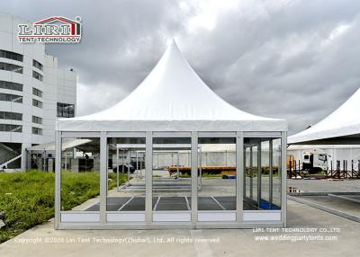 China UV Resistance Cafe Shop Aluminum  2.5m 5X5M Gazebo Canopy Tent for sale