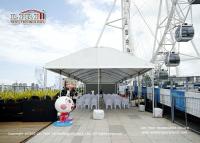 China Plain White Sidewalls CFM Permanent Movable Party Tents for sale