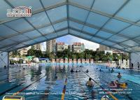China Blackout PVC Roof Cover 10m Swimming Pool Sport Event Tents for sale
