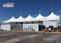 China Clear Span Glass ABS Walls Two Story Tent For Beer Festival Events for sale