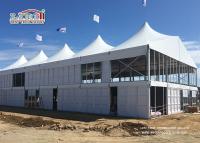 China Clear Span Glass ABS Walls Two Story Tent For Beer Festival Events for sale