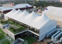 China Clear Span Glass ABS Walls Two Story Tent For Beer Festival Events for sale