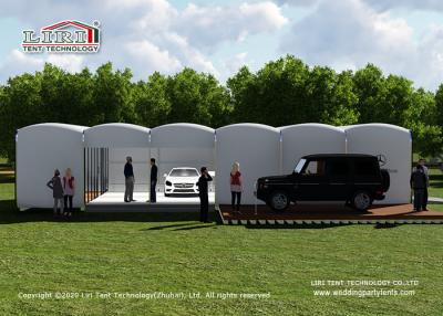 China Flame Retardant 20m²  8m Aluminum PVC Luxury Glamping Tents for sale