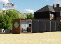 China Flame Retardant 20m²  8m Aluminum PVC Luxury Glamping Tents for sale