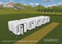 China Restaurant coffee Bar House Inflatable Modular Glamping Box Tent for sale