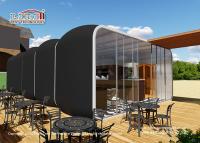 China Restaurant coffee Bar House Inflatable Modular Glamping Box Tent for sale