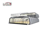 China 2.5m Modular Portable Shell Glamping Man Cave Hotel Tents for sale
