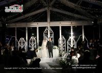 China 650g/Sqm Clear Wedding Banquet Tents With Aluminum Frame for sale