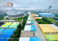 China Heat Insulation 8m Cube Structure Tent For Office Registration for sale