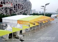 China Heat Insulation 8m Cube Structure Tent For Office Registration for sale