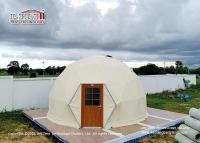 China Flame Retardant NFPA Dome 58m² Luxury Glamping Tents for sale