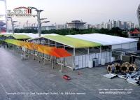 China Double PVC Coat Outdoor Trade Show Tent With Clear Windows for sale