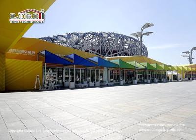 China Clear Span 50m Outdoor Exhibition Tents With ABS Walls for sale
