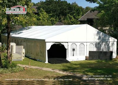 China 850g/㎡ Transparent  Pvc 4m Outdoor Party Tents For 200 People for sale