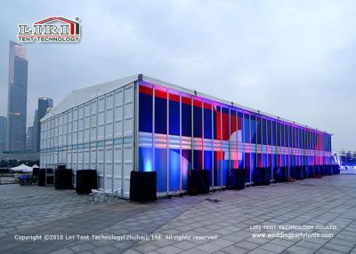 China China 20x45m Glass Walls Double Decker Tents For Car Launch Events for sale