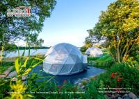 China Outdoor Transparent 100 Km/H Geodesic Dome Tents With PVC Cover for sale