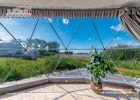 China Outdoor Transparent 100 Km/H Geodesic Dome Tents With PVC Cover for sale