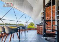 China Outdoor Transparent 100 Km/H Geodesic Dome Tents With PVC Cover for sale