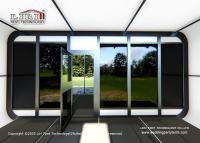 China Black White 8M Glamping House Multi Room Canopy Tent for sale