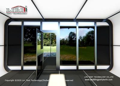 China Black White 8M Glamping House Multi Room Canopy Tent for sale