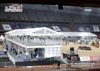 China Liri Clear Aluminum Frame 15m Double Decker Tents For Sports Events for sale