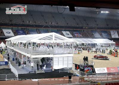 China Liri Clear Aluminum Frame 15m Double Decker Tents For Sports Events for sale