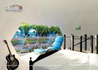 China Flame Retardant NFPA 58m2 Dome Luxury Glamping Tents for sale