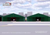 China 100 Km/H Civil Military Aviation Hangar Tent With LED Lighting for sale