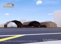 China 100 Km/H Civil Military Aviation Hangar Tent With LED Lighting for sale