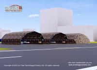 China 100 Km/H Civil Military Aviation Hangar Tent With LED Lighting for sale
