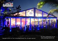 China Glass Walls Clear Aluminum Tents Marquee For 300 People for sale