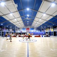 China Outdoor Sports Event Tent 40x50m With Black Roof Covers For Basketball Court for sale