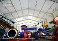 China Aluminum Clear Span Industrial Storage Tent /  Construction A Frame Snow Resistance for sale