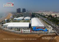 China UV Resistant 850g/Sqm Big Exhibition Tent With ABS Solid Wall for sale