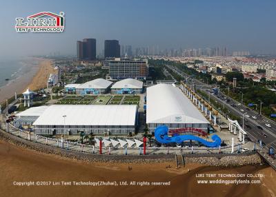 China UV Resistant 850g/Sqm Big Exhibition Tent With ABS Solid Wall for sale